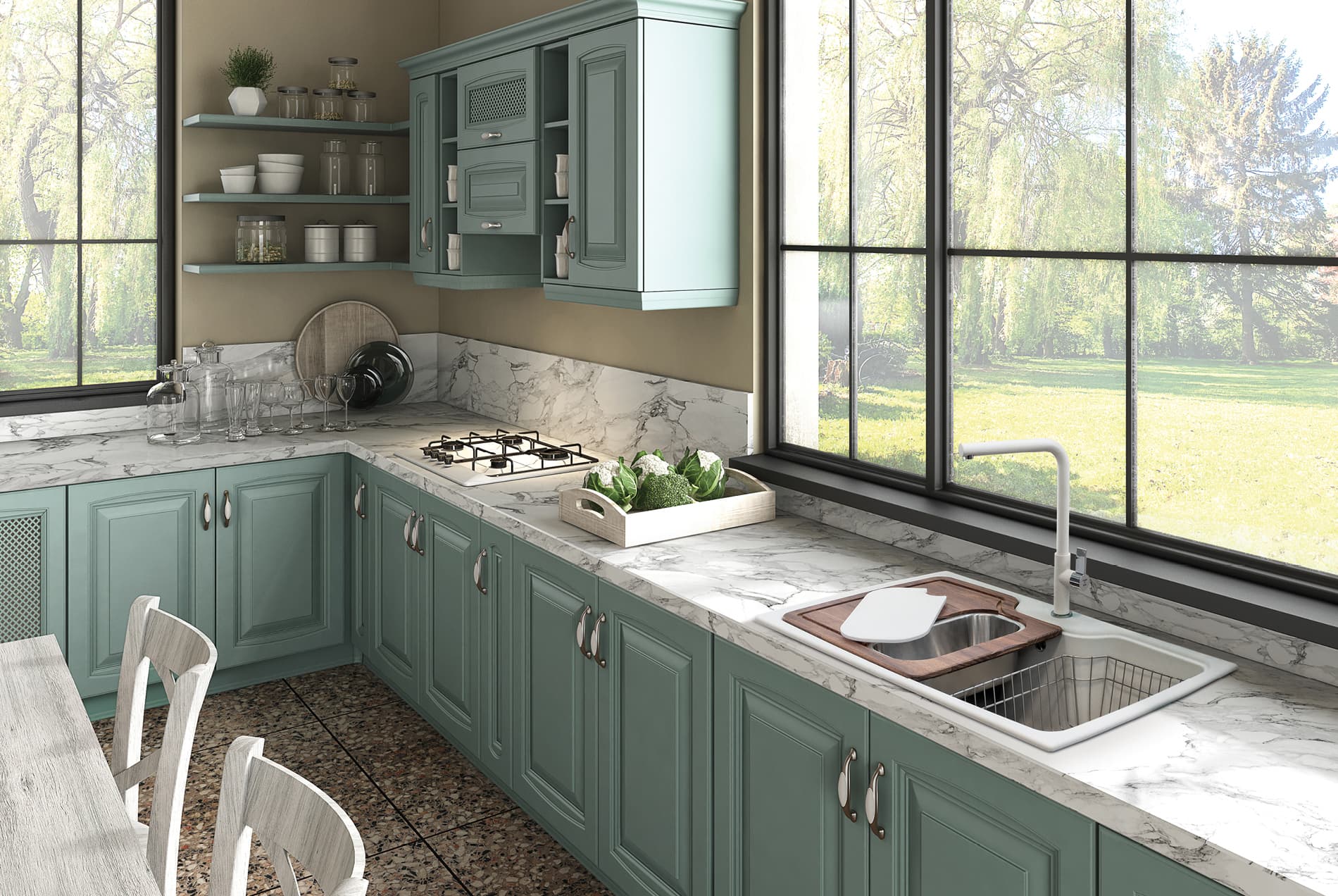 Country-style kitchen sinks by Plados Telma